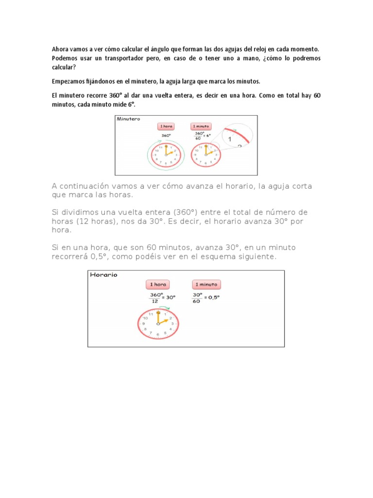 Relojes Angulos | PDF
