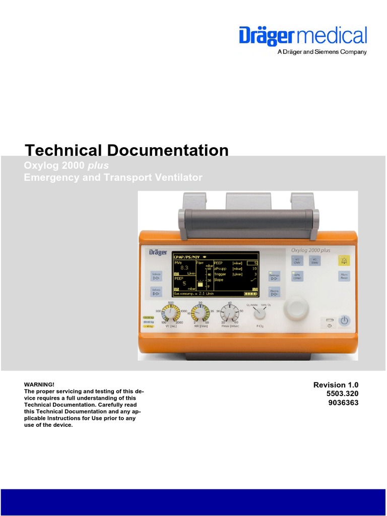 Drager Oxylog 2000 Plus Draeger Service Manual | PDF | Printed Circuit ...