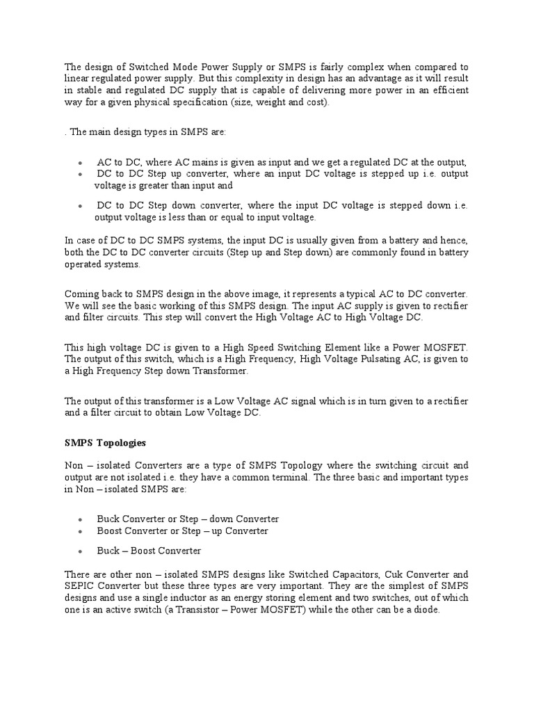 Buck | PDF | Power Supply | Power Electronics
