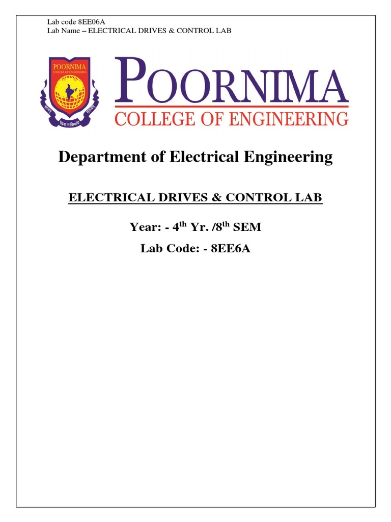 EDTC Lab Manual | PDF | Electric Motor | Power Inverter
