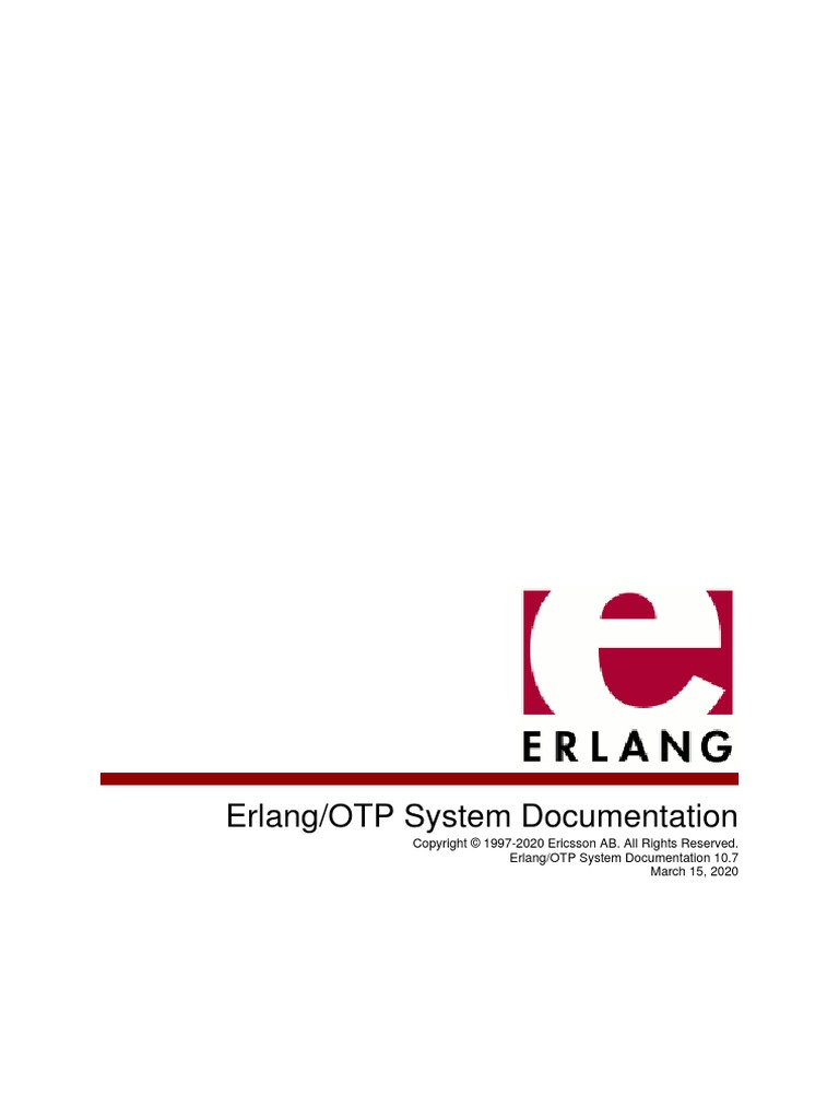 Erlang OTP System Documentation 10.7 | PDF | Library (Computing) | 64 ...