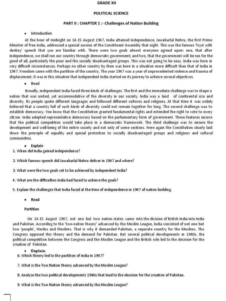 Partition: Explain | PDF | Partition Of India | All India Muslim League
