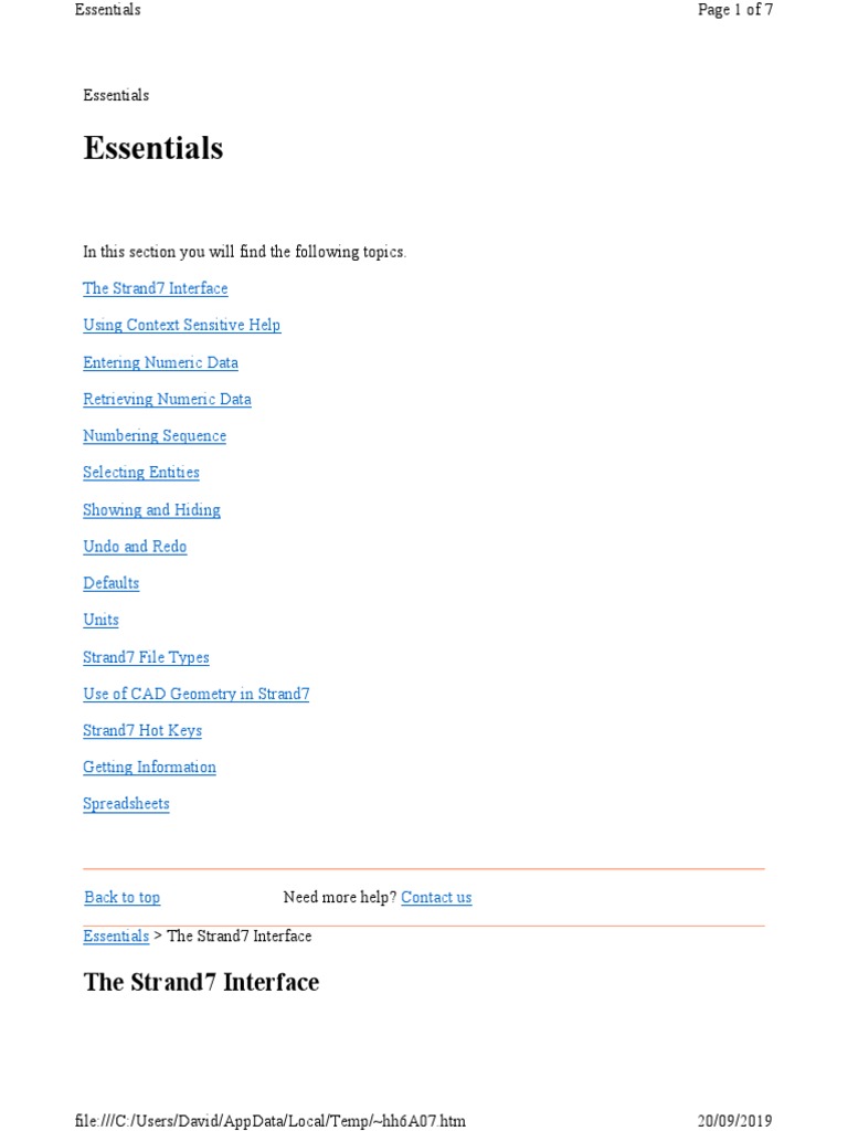 Essentials: The Strand7 Interface | PDF | Graphical User Interfaces ...