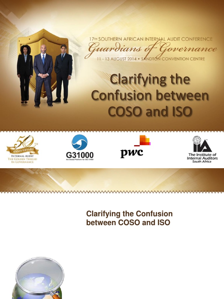ISO 31000 and COSO | PDF | Enterprise Risk Management | Internal Control