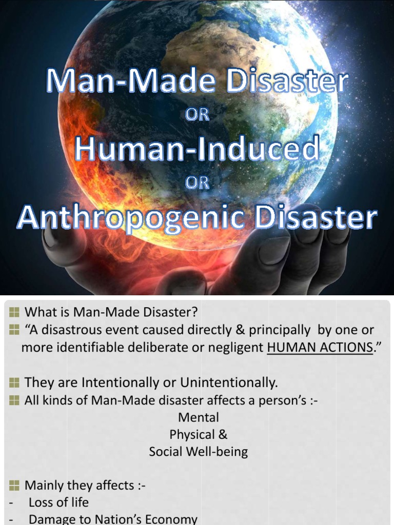Man Made Disaster | PDF | Traffic Collision | Natural Disasters