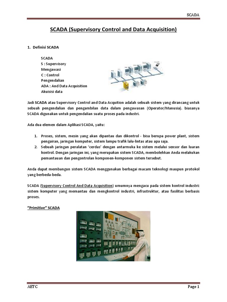 Pengertian Scada | PDF