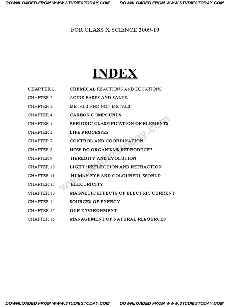 CBSE Class 10 HOTs Question Bank | PDF | Ion | Reproduction