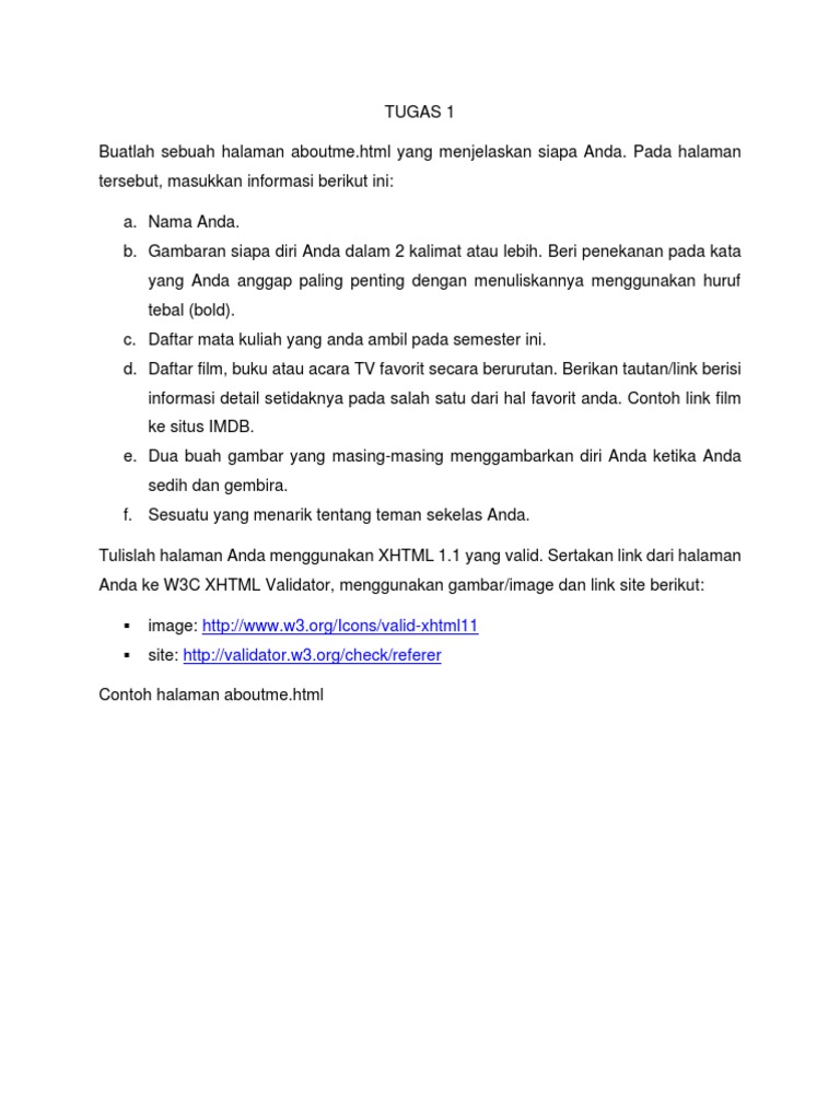 Tugas HTML & CSS | PDF