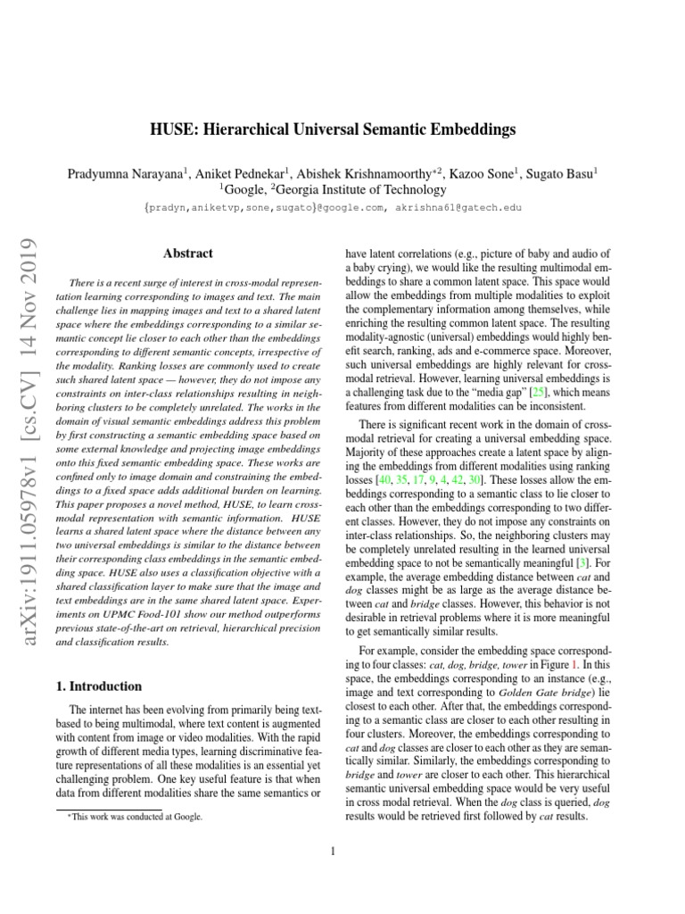 Huse Multi Input Deep Learning Model Pdf Statistical Classification Semantics