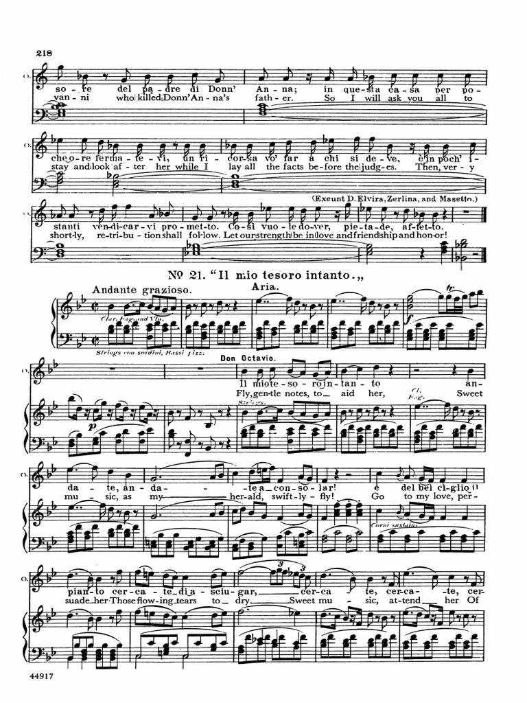 Mozart. Il Mio Tesoro. Don Giovanni | PDF