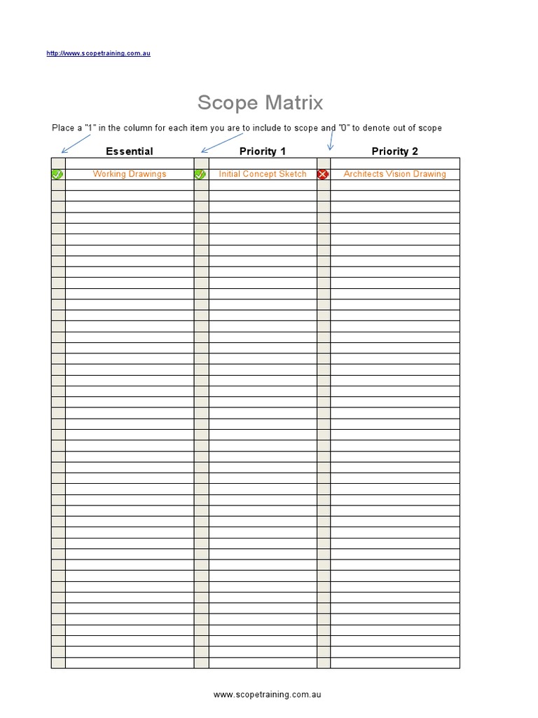 Scope Matrix | PDF