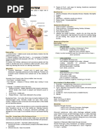 ENT Anatomy and Hearing Disorders Guide | PDF | Ear | Hearing Loss