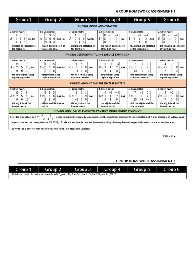 Group 1 Group 2 Group 3 Group 4 Group 5 Group 6 | PDF | Mathematical ...