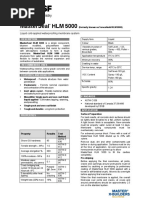Basf Masterseal HLM 5000 Tds | PDF | Concrete | Pipe (Fluid Conveyance)