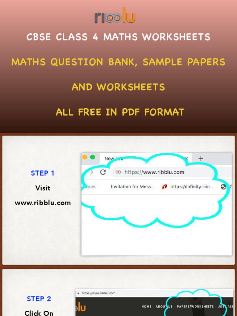 CBSE Class 4 Maths Worksheets PDF | PDF