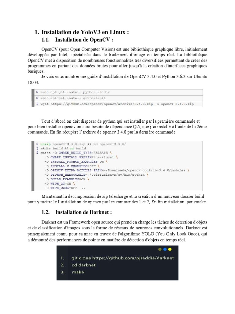 Implementing Yolo in Linux | PDF | Linux | Bibliothèque logicielle