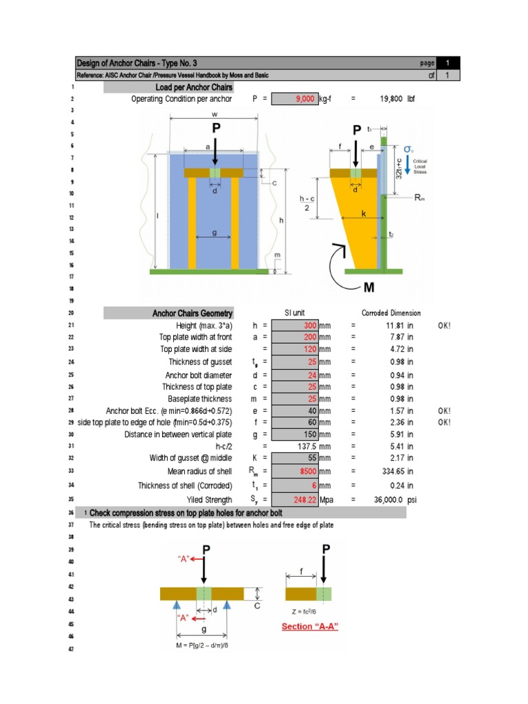 Anchor Chair Design - Version 1 | PDF | Stress (Mechanics) | Strength ...
