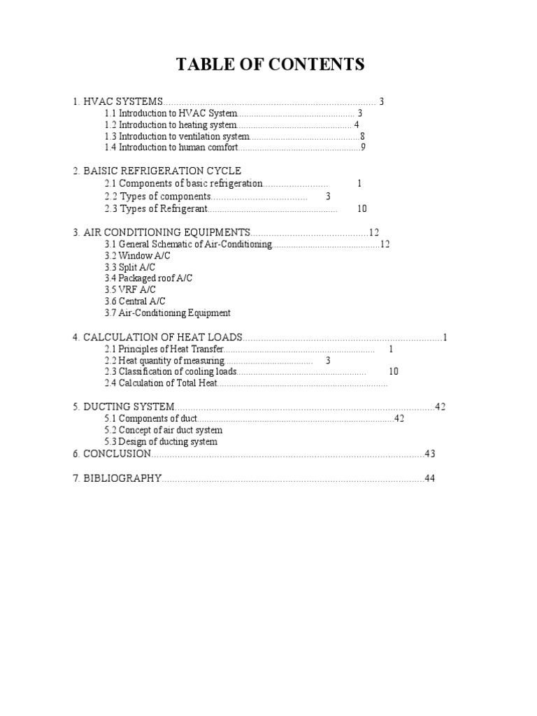 Hvac Report | PDF | Air Conditioning | Heat Exchanger
