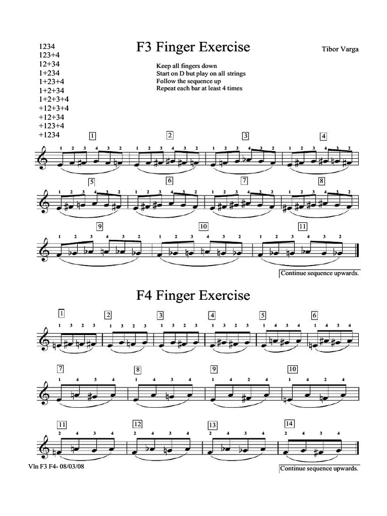 F3 Finger Exercise F3 Finger Exercise: Tibor Varga Tibor Varga ...