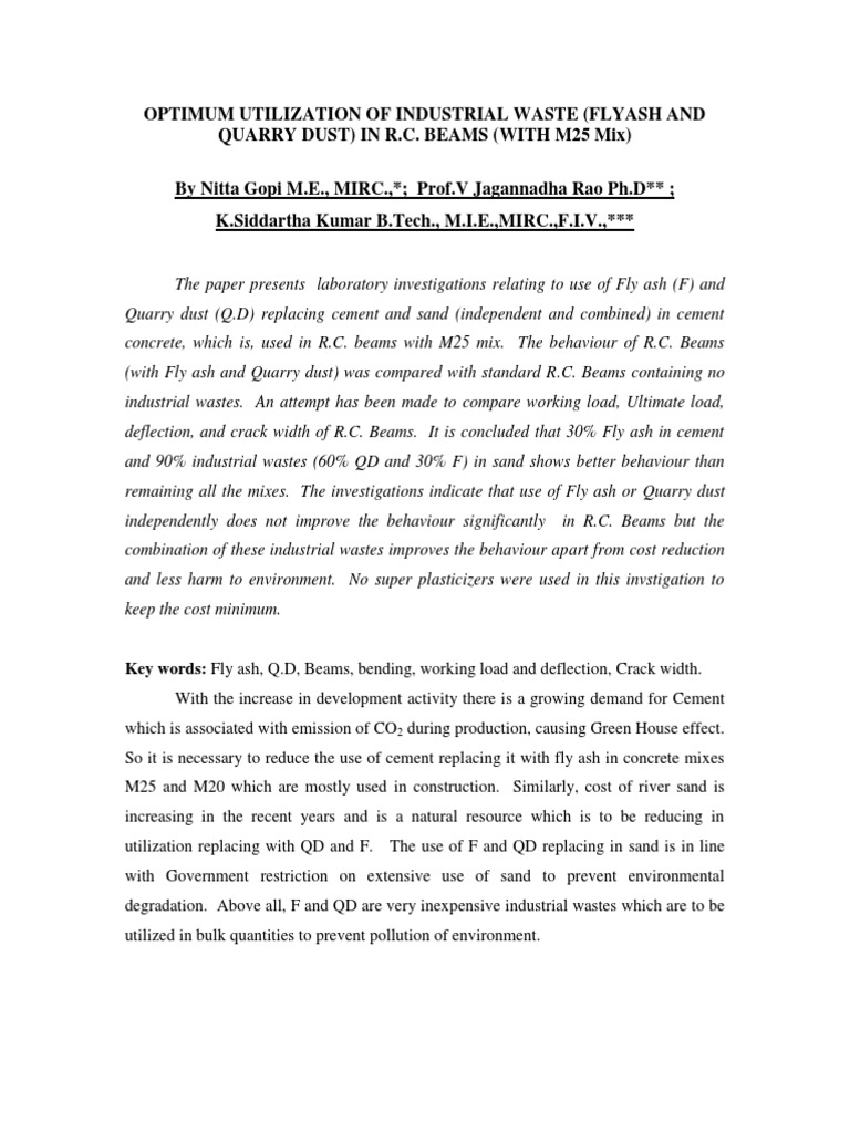 Iec Paper 2012 | PDF | Fly Ash | Concrete