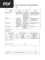 Mapeh: Rubrics For Performance Tasks | PDF | Graphics | Creativity