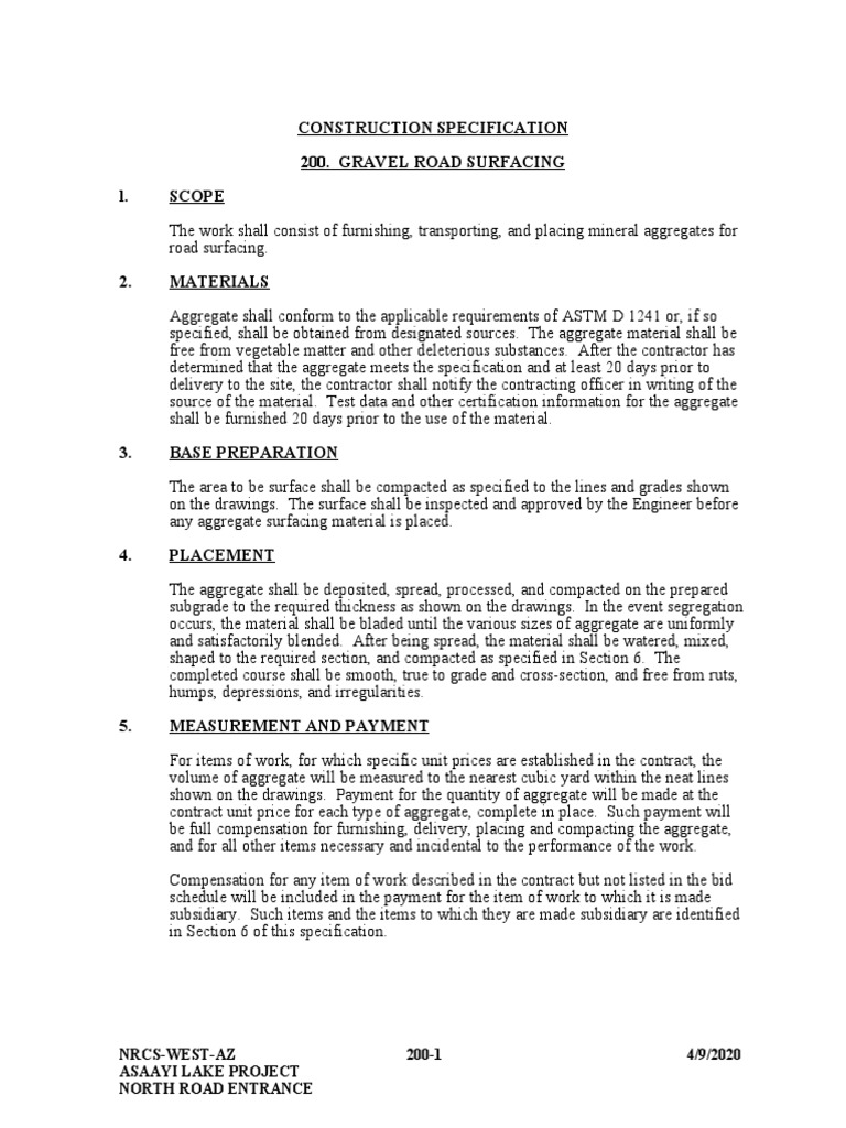 Gravel Road Surfacing Guide | PDF | Road | Construction Aggregate