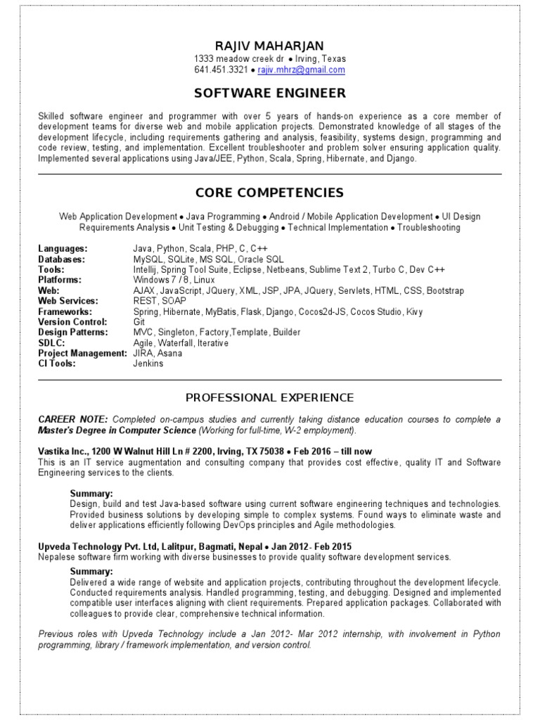 Rajiv Updated Resume | PDF | Web Application | Eclipse (Software)