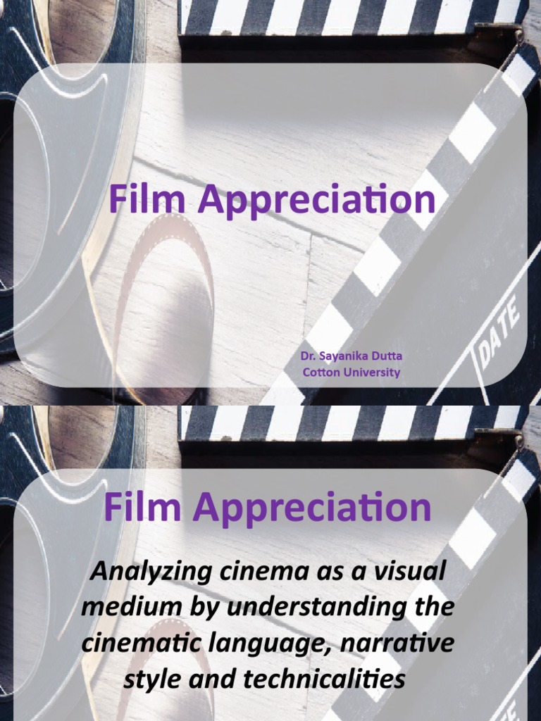Film Appreciation: Dr. Sayanika Dutta Cotton University | PDF | Genre ...