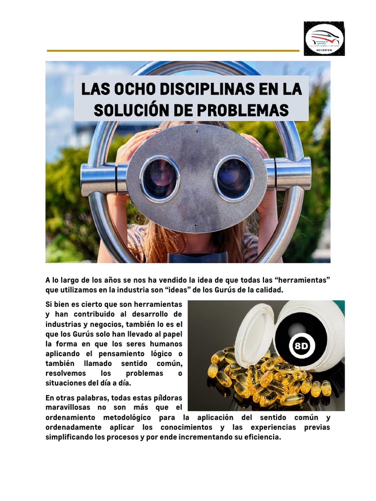 Las Ocho Disciplinas en La Solucion de Problemas | PDF | Hipótesis | Diseño