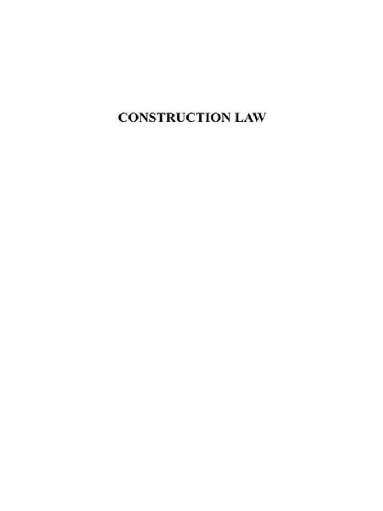 John Uff - Construction Law - 11th Edition 2013 PDF | PDF | Alternative ...