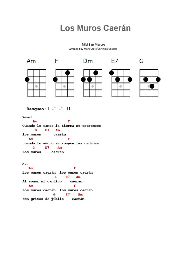 Los Muros Caerán - Partitura PDF | PDF