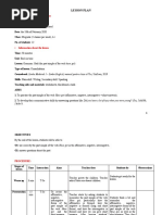 (Past Simple Tense) Lesson Plan | PDF | Textbook | Lesson Plan