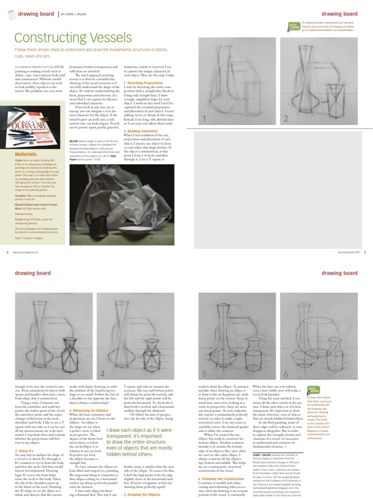 Constructing Vessels: Drawing Board Drawing Board | PDF | Drawing | Ellipse