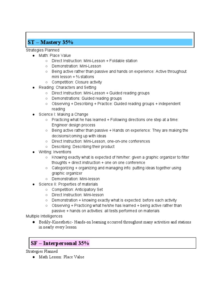 Learning Styles Grid | PDF | Creativity | Design