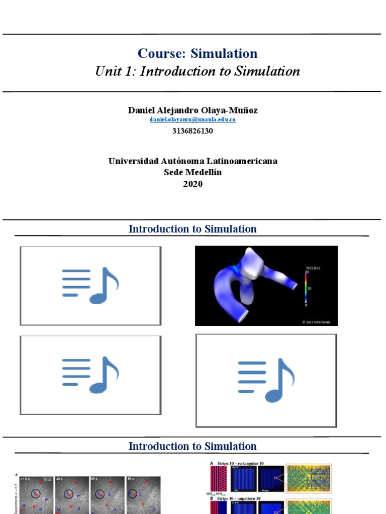 Unit 1: Introduction To Simulation | PDF | Integral | Calculus