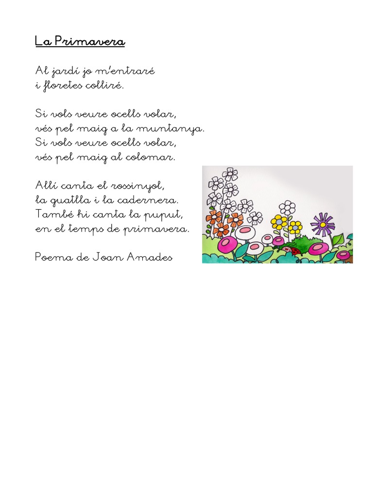 Poema La Primavera | PDF