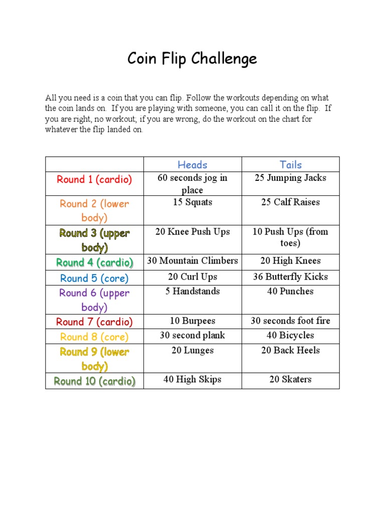 Coin Flip Challenge | PDF