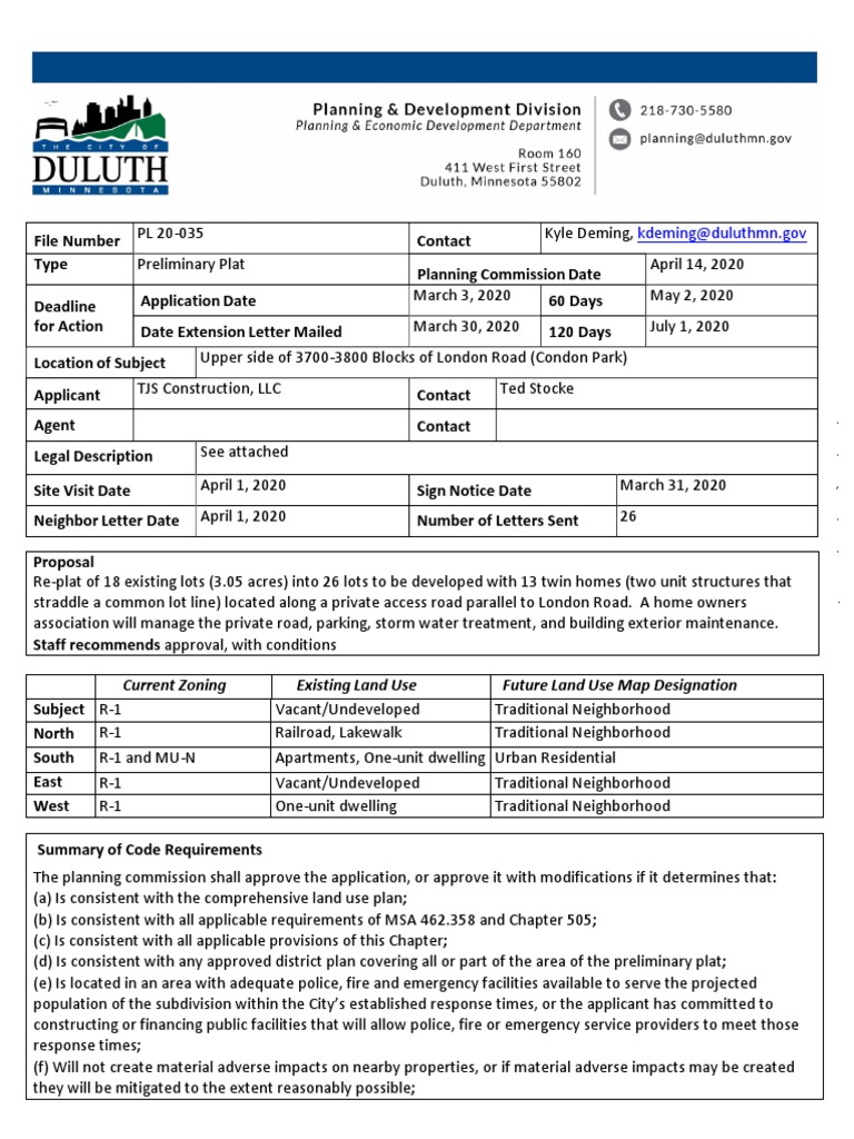 Replat Application For London East | Download Free PDF | Stormwater ...