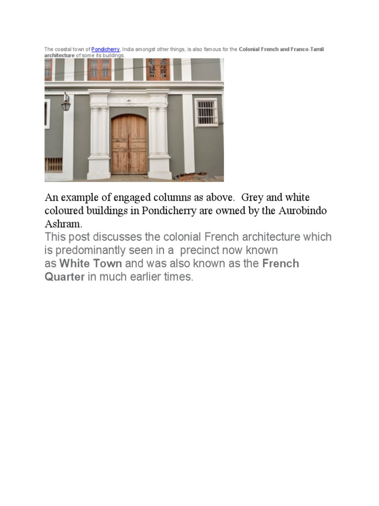 An Example of Engaged Columns As Above. Grey and White Coloured ...