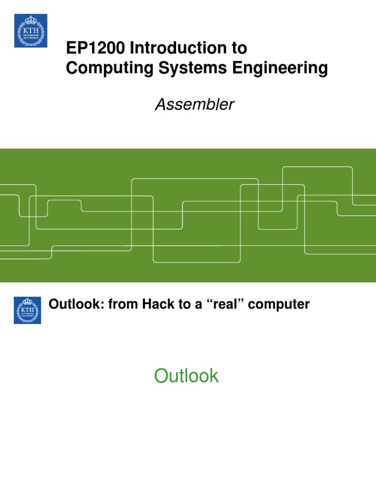 Lecture 05 Assembler-Webpage PDF | PDF | Assembly Language | Central ...