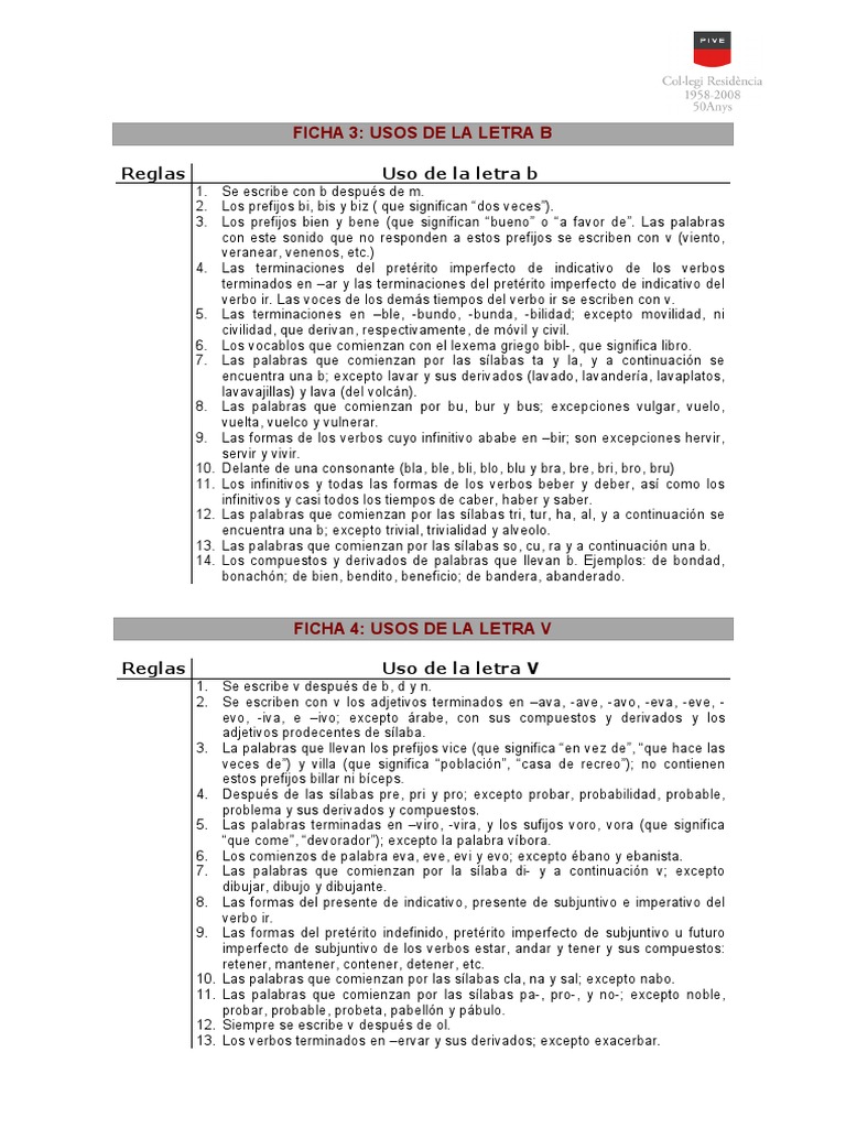 Lectura 2 Uso de La V, B, H, C, S, Z PDF | PDF | Morfología | Unidades ...