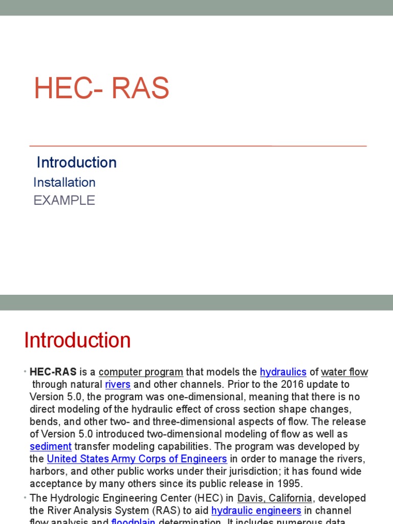 Hec Ras | PDF | Computing | Computing And Information Technology