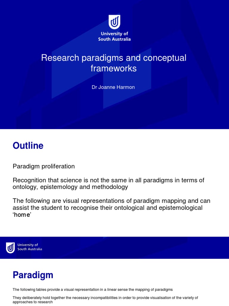 Distinguishing Frameworks and Paradigms | PDF | Conceptual Framework ...