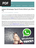 WhatsApp Test Scenarios | PDF | Digital Technology | World Wide Web