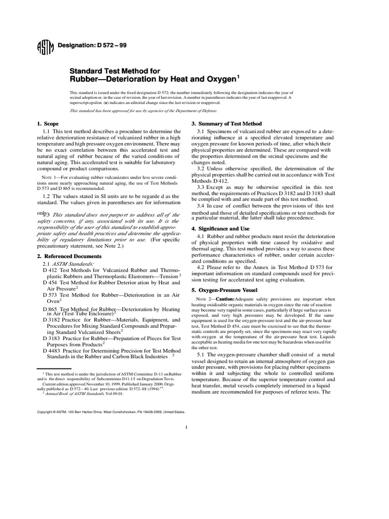 Astm D572 PDF | PDF | Ultimate Tensile Strength | Temperature