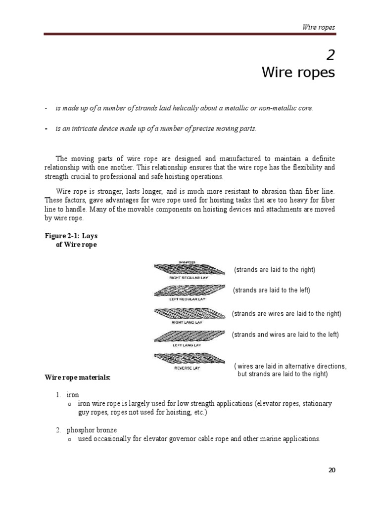 2WIREROPES | PDF | Wire | Rope
