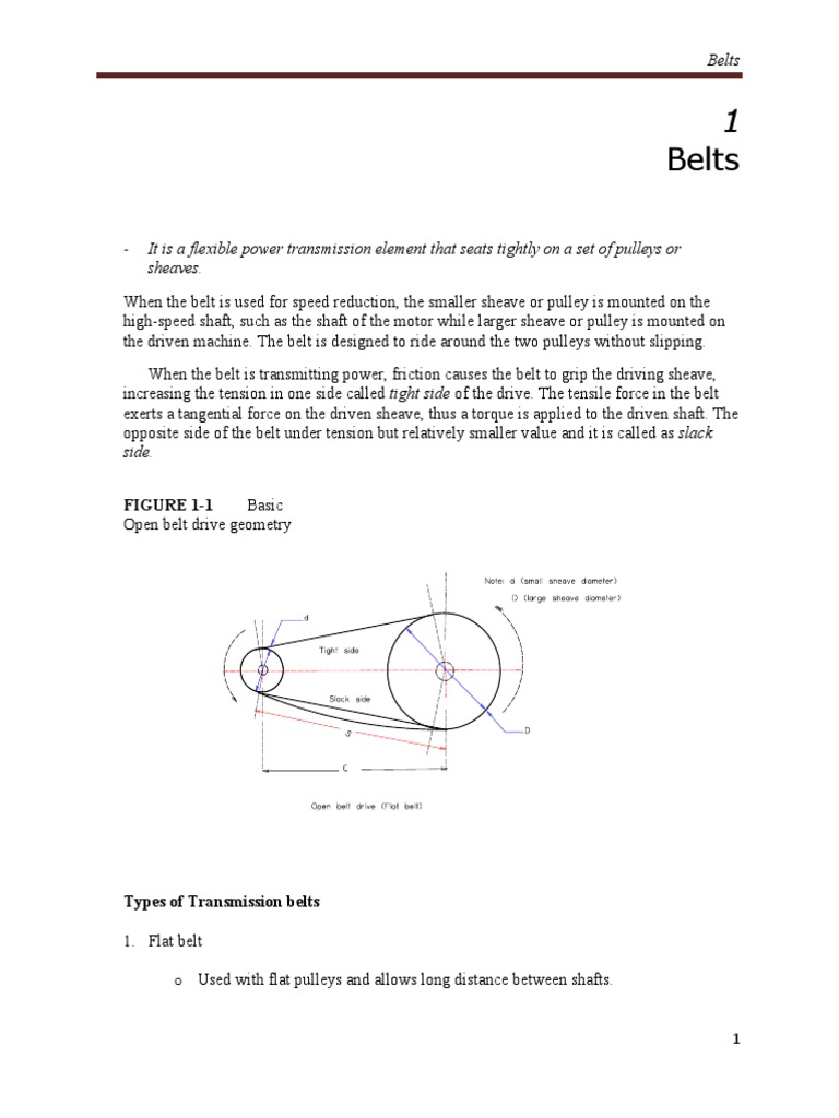 1BELTS | PDF | Belt (Mechanical) | Physics