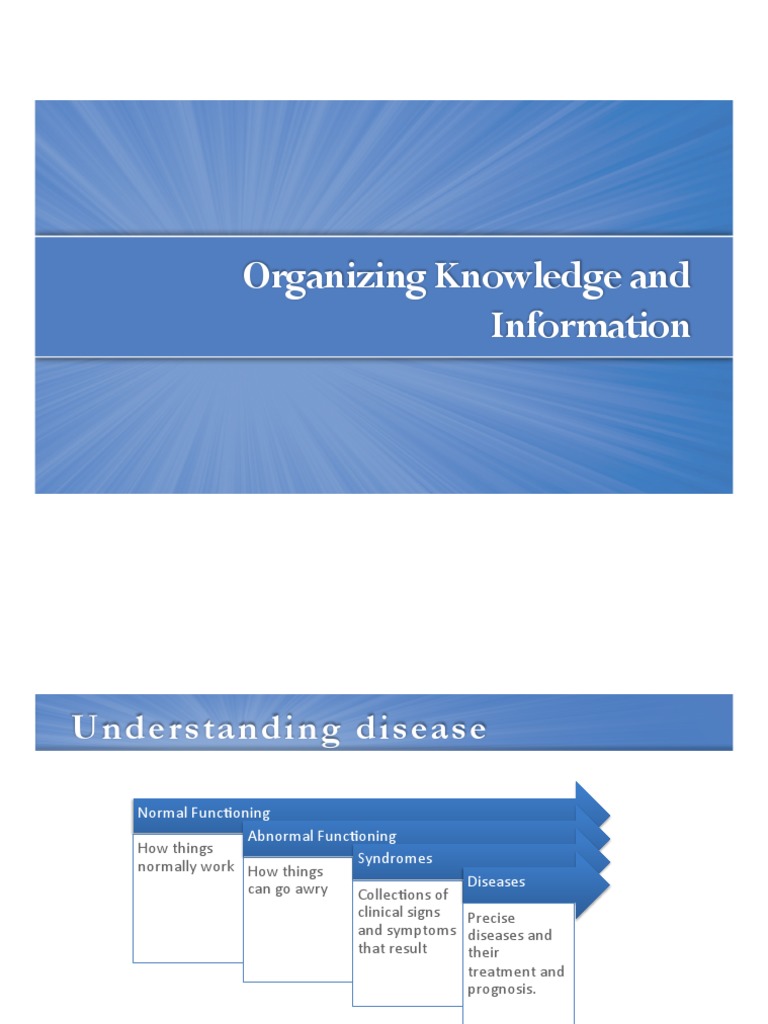01.02 - Organizing Knowledge and Information | PDF | Epidemiology ...