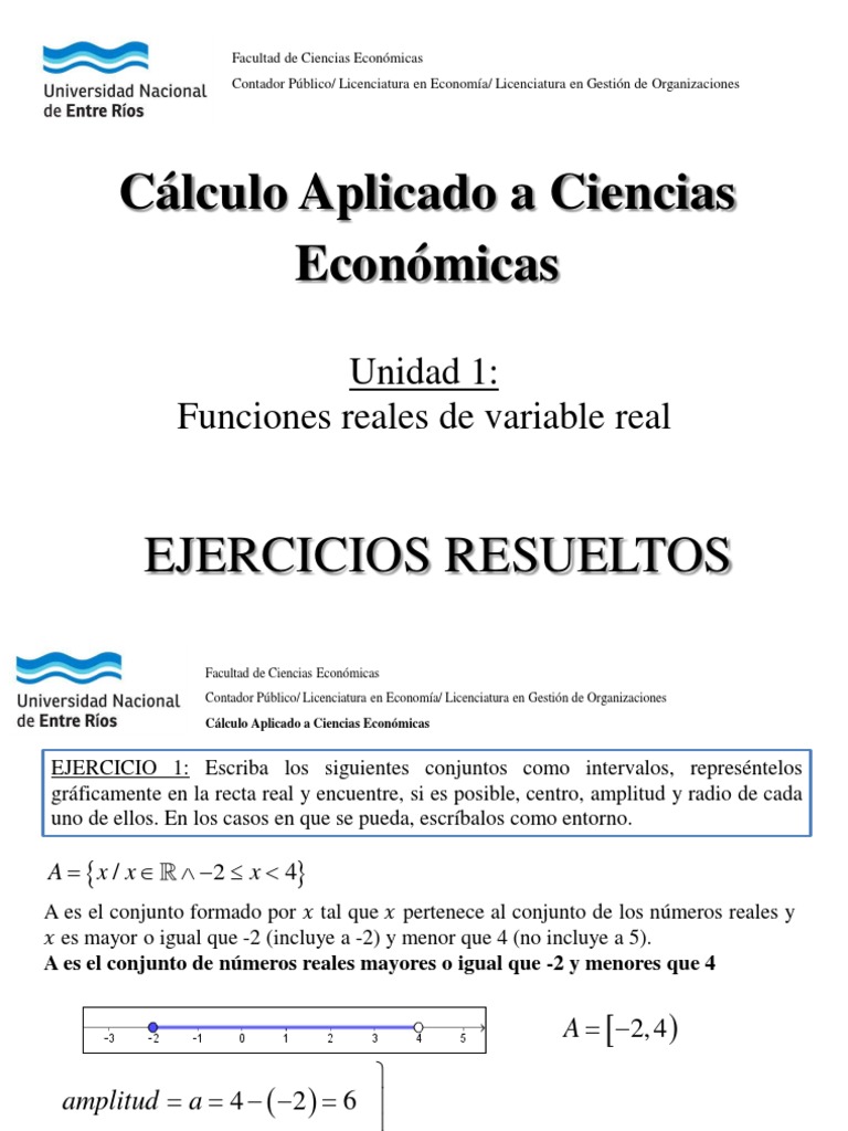 Calculo Ejercicios Resueltos | PDF | Intervalo (Matemáticas) | Contador