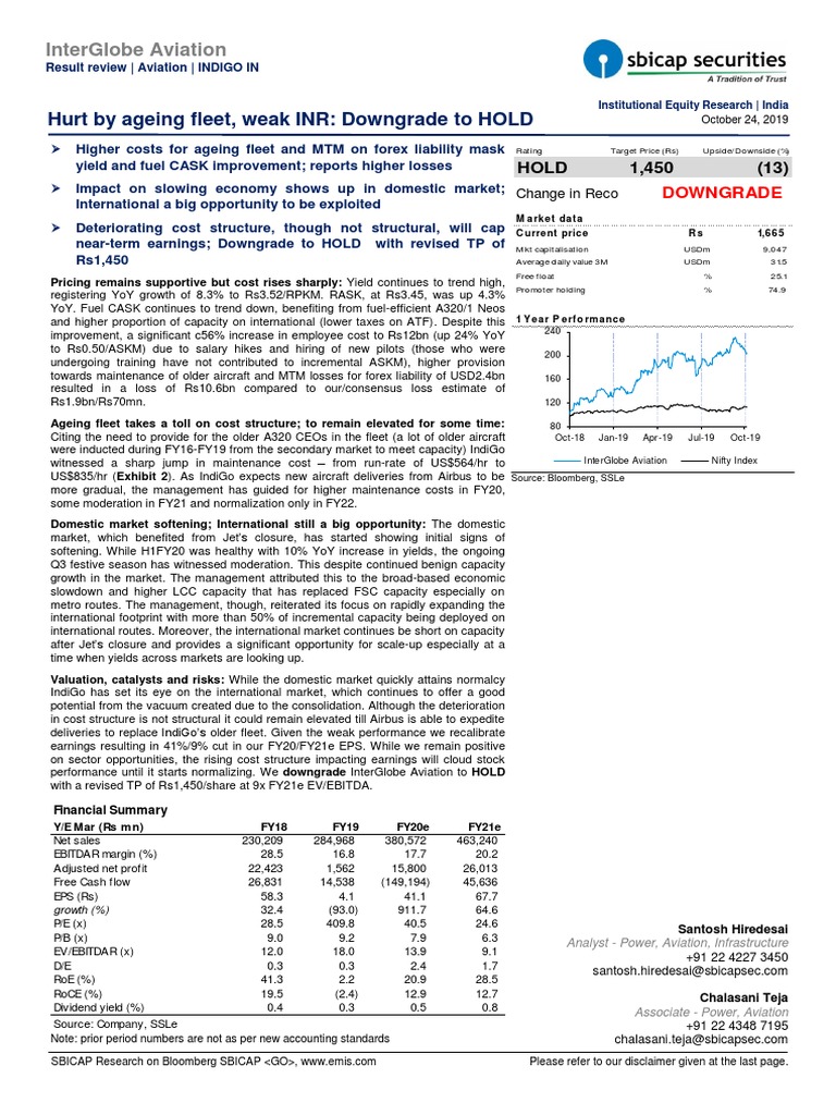 IndiGo Financial Review: Cost Challenges | PDF | Earnings Before ...